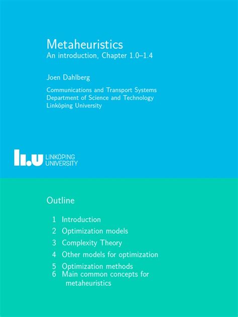 Heuristics Sem1 Presentation Joen Pdf Computational Complexity Theory Metaheuristic