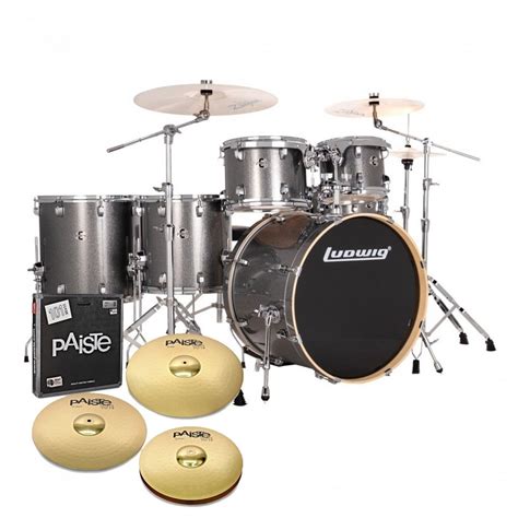 Disc Ludwig Evolution Batería De 22 De 6 Piezas Con Platillos Color