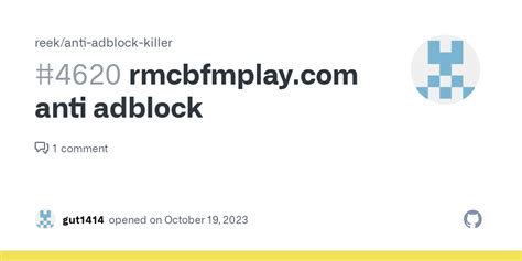 Rmcbfmplay Com Anti Adblock Issue Reek Anti Adblock Killer GitHub