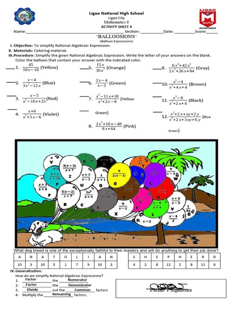 Activity Sheet Simplifying Rae Pdf Graphic Design Artistic Techniques