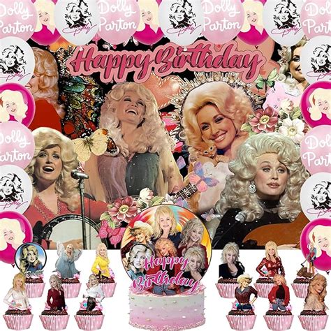 Wjghdyulty Parton Singer Party Decorations Include Singer