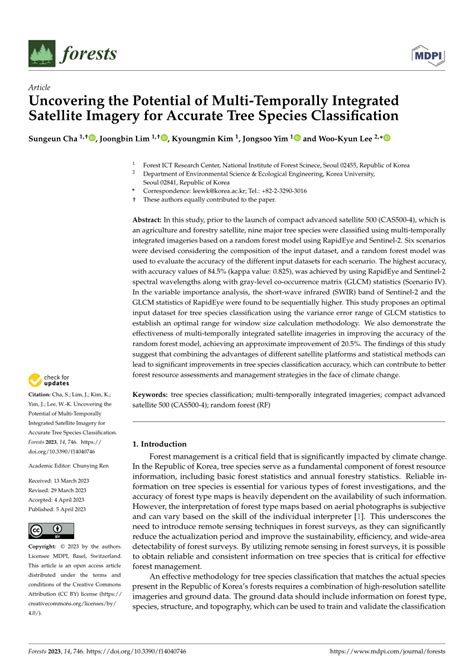 Pdf Uncovering The Potential Of Multi Temporally Integrated Satellite Imagery For Accurate