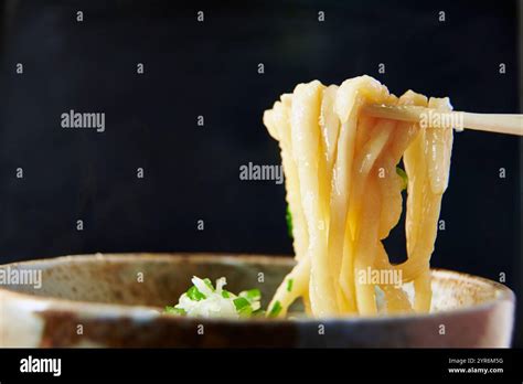 Chilled Udon Noodles Stock Photo Alamy