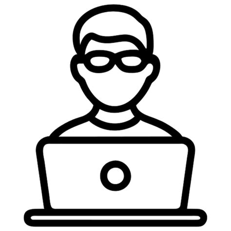 Premium Vector In Office Programmer Cyberpunk Young Man Profressional