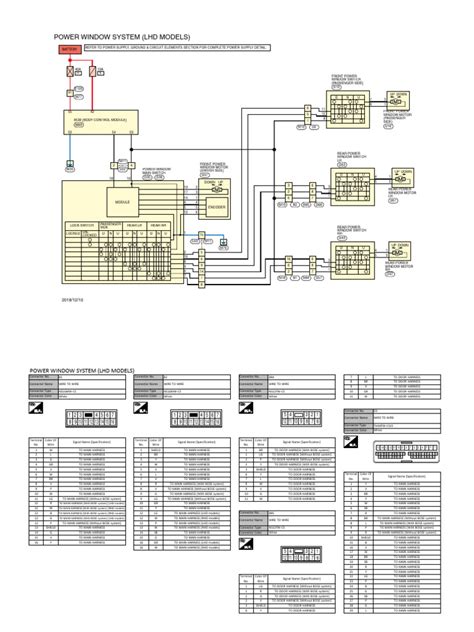 Power Window System Lhd Models Pdf Electrical Connector Electronics