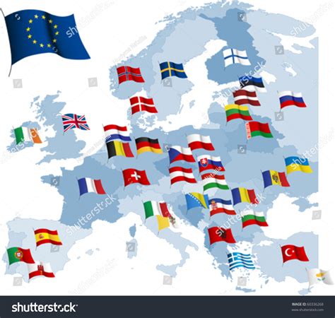 Flags Of Europe Map At Lewis Bonnett Blog