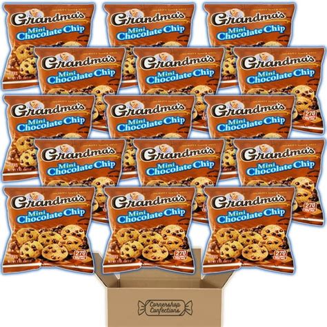 Grandmas Mini Chocolate Chip Cookies 30oz Bulk Pack 15 Individually
