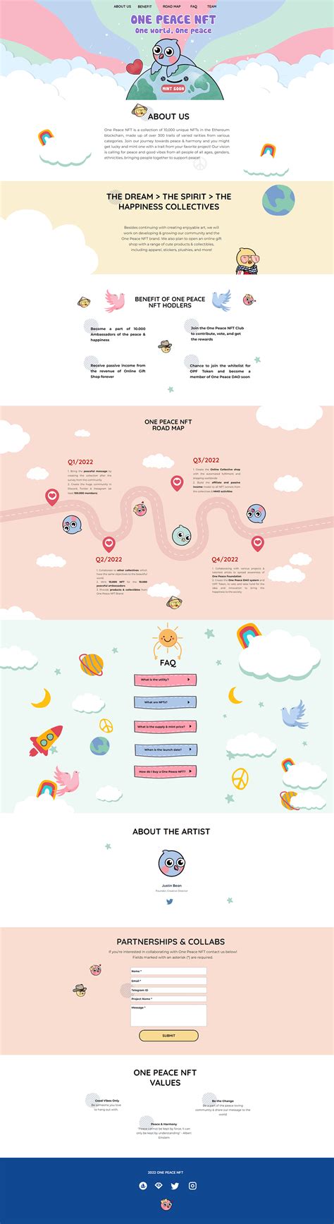 NFT Landing Page UI Design On Behance