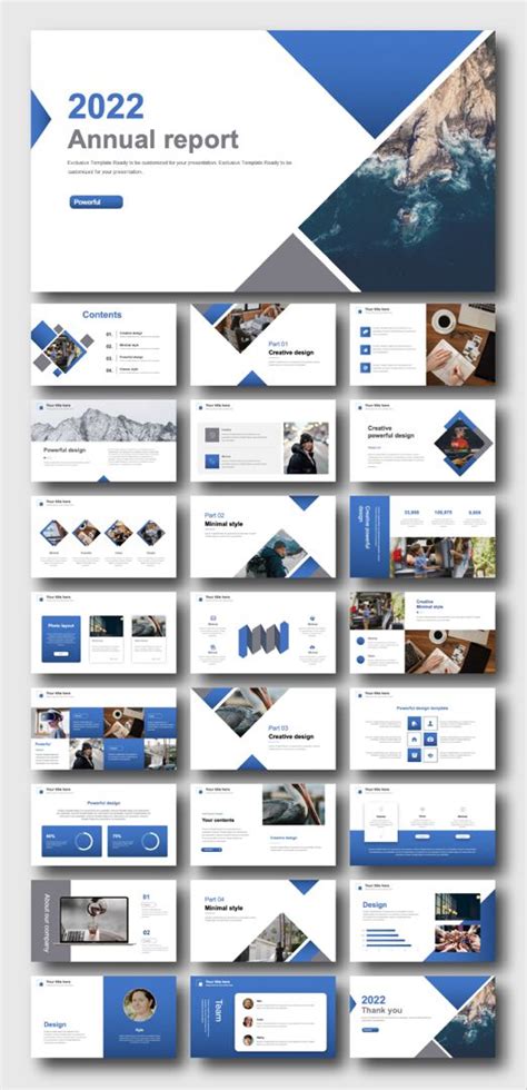 Business Analysis Annual Report Presentation Template Presentation