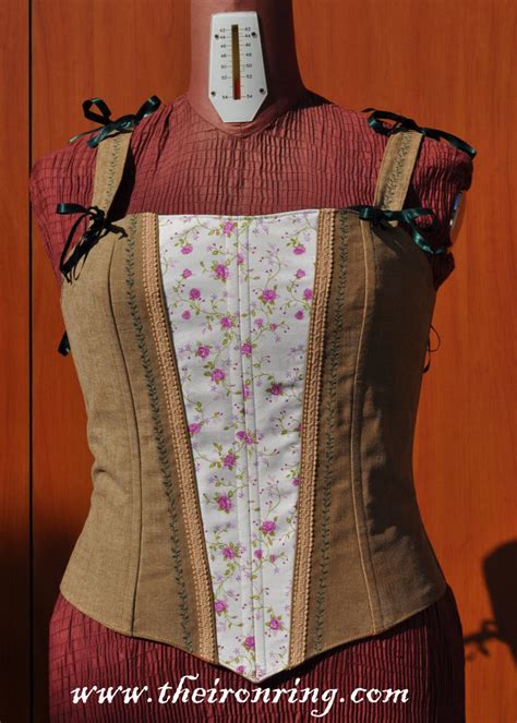 Hobbit Style Embroidered Corset Bodice Renaissance Lotr Etsy