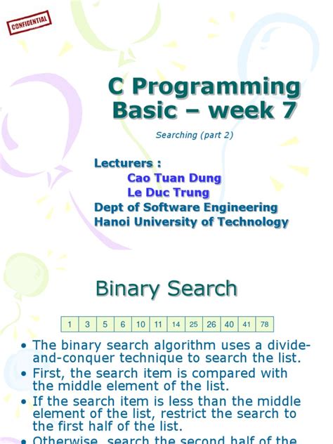 C Programming Basic Week 7 Lecturers Pdf Computer Programming Areas Of Computer Science