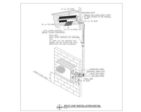 Split Unit Installation Detail Dwg Thousands Of Free Cad Blocks