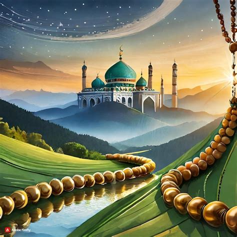 La Tarjeta De Invitación De Ramdam Mubarak Imagen Premium Generada Con Ia