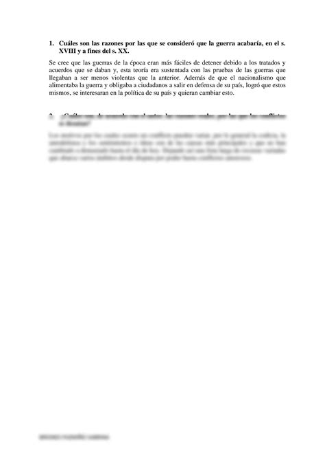 Solution Cu Les Son Las Razones Por Las Que Se Consider Que La Guerra Acabar A Studypool