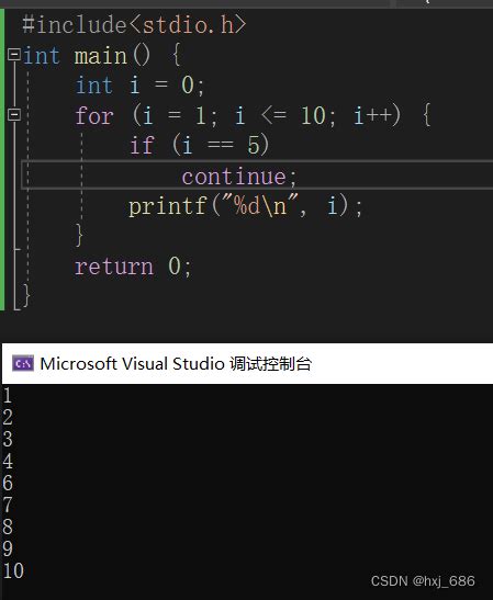 c语言for循环语句中，break 和 continue的区别 csdn博客