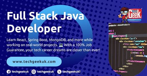techgeek uk on linkedin fullstackdeveloper techgeekuk careerintech javadeveloper…