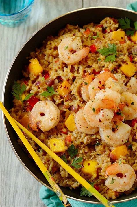 Shrimp Coconut Fried Rice Recipe Easy And Delish