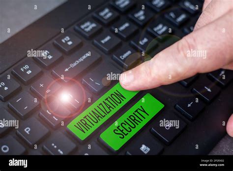Conceptual Caption Virtualization Security Internet Concept