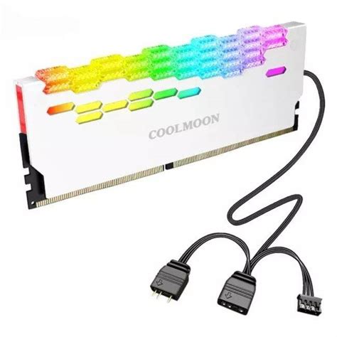 aluminium heatsink pendingin cooling ram memory coolmoon argb a rgb