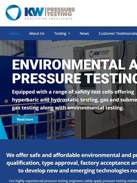 KW Pressure Testing Website Refresh KW Pressure Testing
