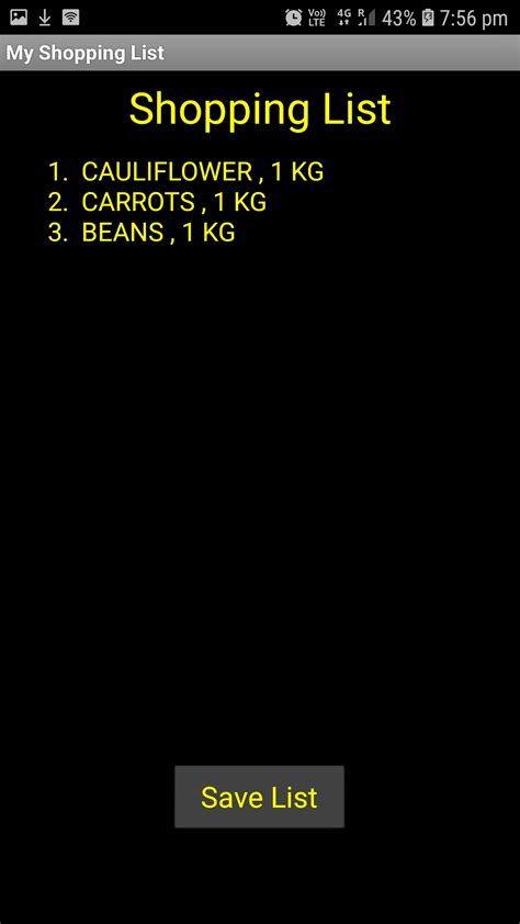 unable to save listview elements to view again when app reopened mit