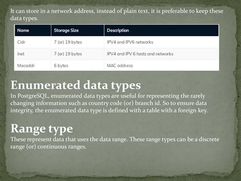 Ppt Postgresql Data Types Powerpoint Presentation Free Download Id