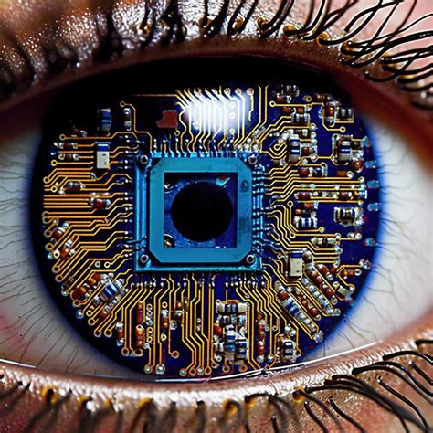 Premium Ai Image Person Identification Eye Digital Data