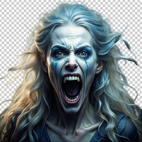 Premium Psd Banshee Character Wailing
