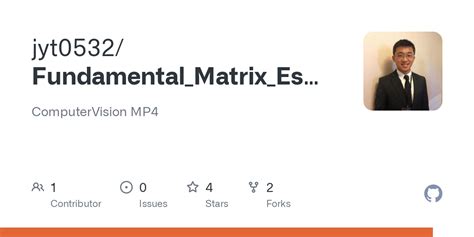 Github Jyt0532fundamentalmatrixestimationandtriangulation