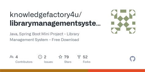 github knowledgefactory4u librarymanagementsystem java spring boot