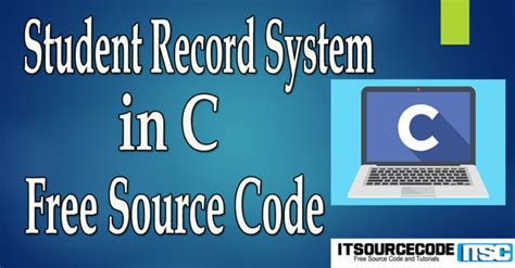 Student Record System Project In C With Source Code