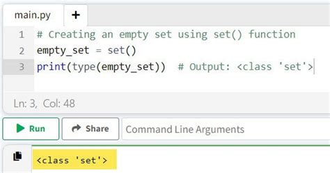 How To Create An Empty Set In Python