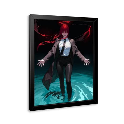 Quadro E Poster Makima Água Chainsaw Man Quadrorama