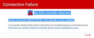 TMAG UEVM No SCB Controller Detected Win Sensors Forum Sensors TI E E Support Forums
