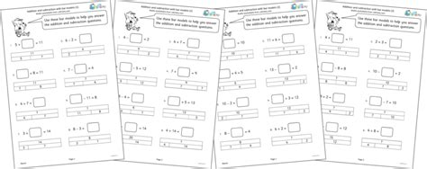 Year Bar Models To Help With Addition And Subtraction