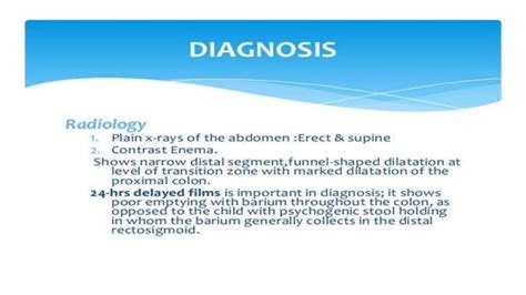 Congenital Megacolon Ppt Pptx Digestive Disorders Diseases And Conditions