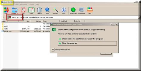 Setup Zip Virus Removal