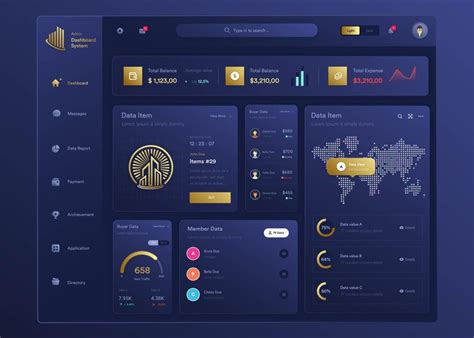 Premium Vector Infographic Nft Dashboard Uiux Design With Graphs