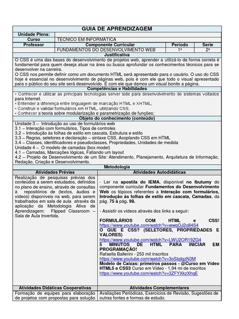 Guia De Aprendizagem Fundamentos Do Desenvolvimento Web 2023 V2 0
