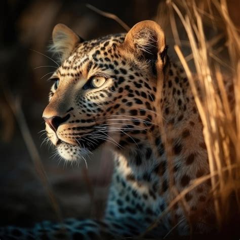 Premium Ai Image Leopard In Natural Habitat Generative Ai