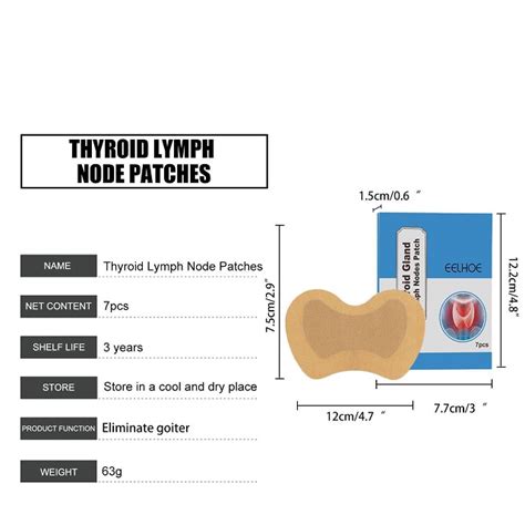Thyroid Gland Lymph Nodes Patch 1 Boxes 7pcs Herbal Lymph Care Patch