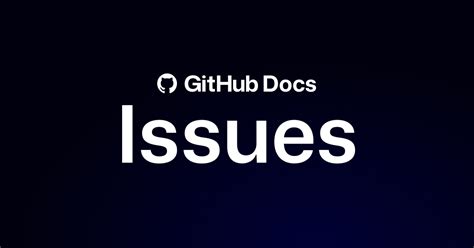 Configuring Issues Github Docs