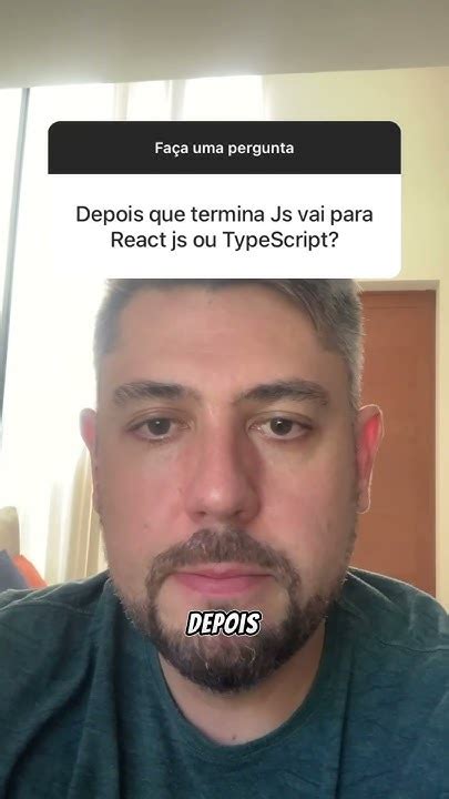 Depois Que Termina Js Vai Pra React Ou Typescript React Typescript Youtube