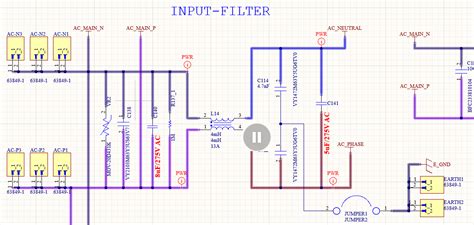 ac power line filter no load current consumption electrical