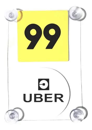 Plaquinha Para Carro De Motorista De Aplicativo Uber99 Mercadolivre