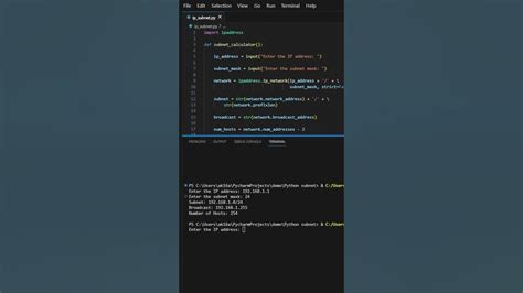 Python Program To Find The Number Of Subnets Valid Hosts And Broadcast