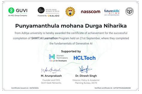 Durga Niharika Punyamanthula On Linkedin Generativeai Ai