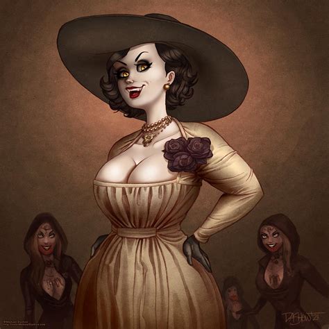 Fan Art Of Lady Dimitrescu The Tall Vampire Lady I Suspect That Re