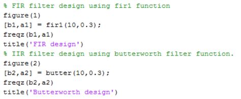 solved fir filter design using fir1 function figure 1