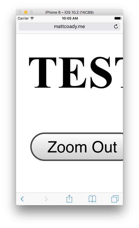 Reset Viewport Zoom On Ios10 With Javascript Stack Overflow